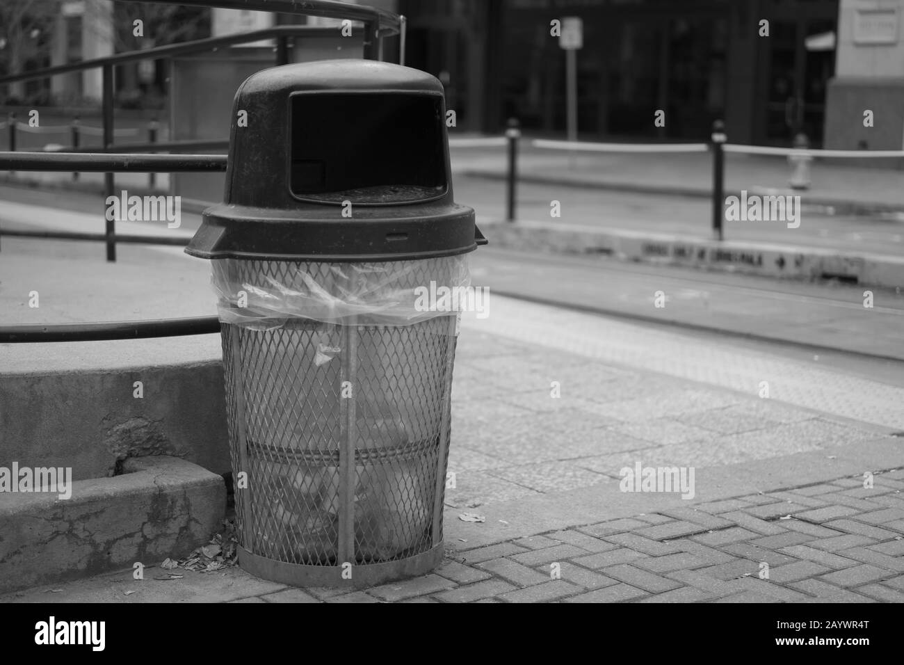 City garbage cans Stock Photo - Alamy