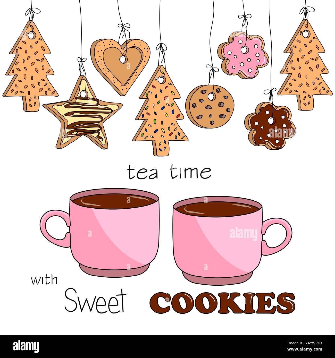 Liquid sugar threads Stock Vector Images - Alamy