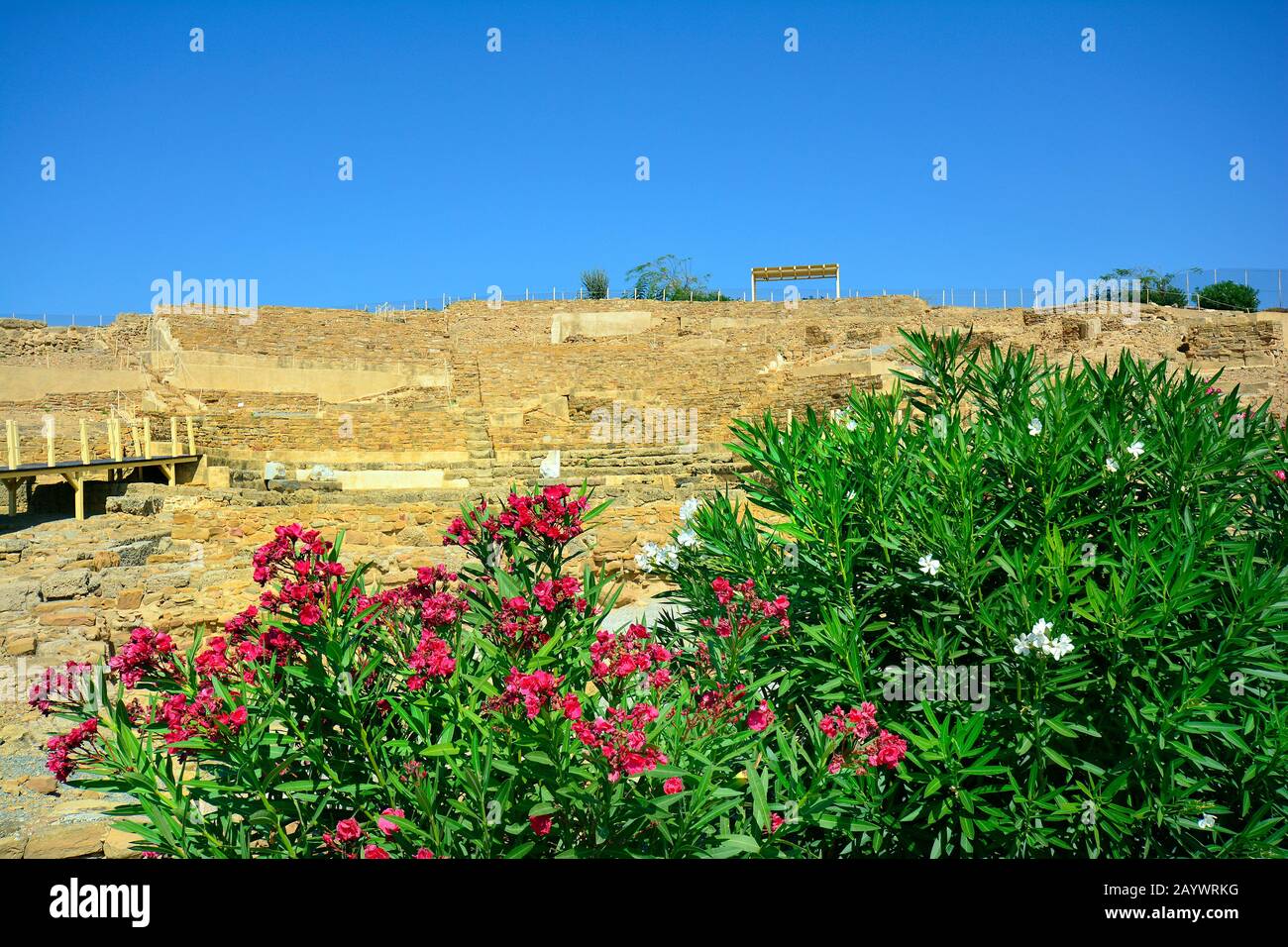 Greece, ancient theater of Hephaistia on Lemnos island Stock Photo - Alamy