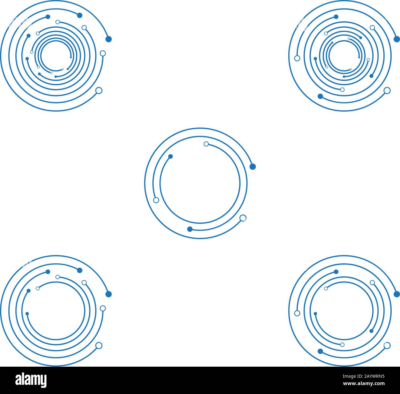 Circuit circle Template vector illustration icon design Stock Vector ...