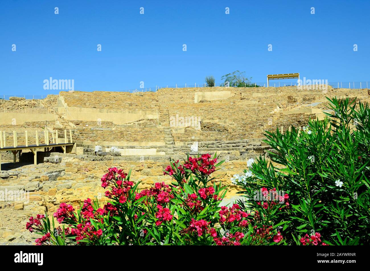 Greece, ancient theater of Hephaistia on Lemnos island Stock Photo - Alamy