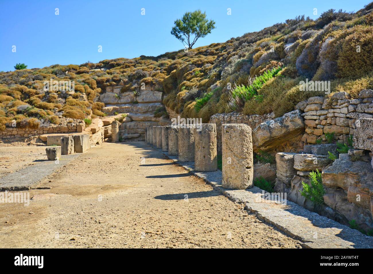 Greece, ancient sanctuary of Kabeiroi on Lemnos island Stock Photo - Alamy