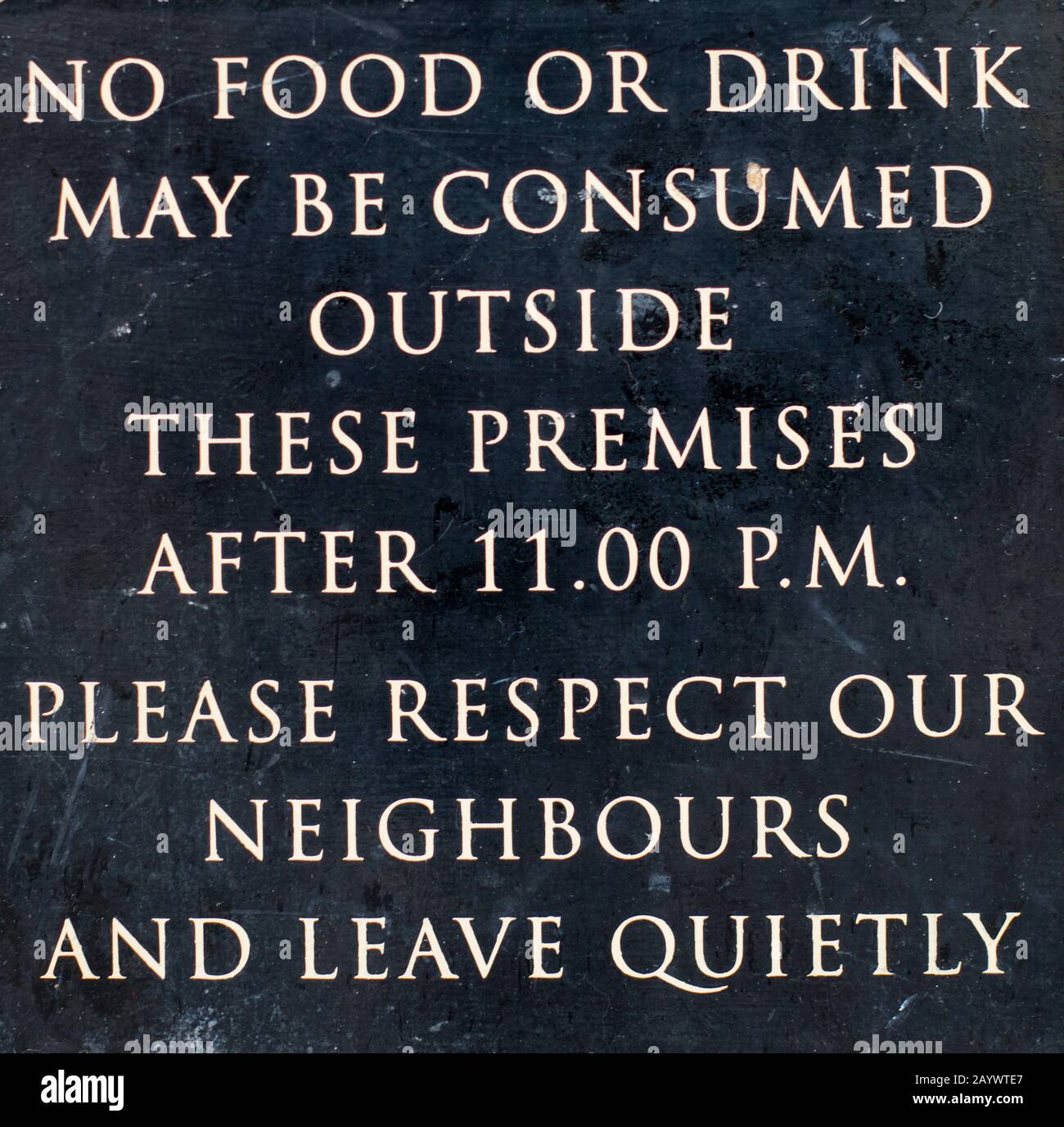 Respect the residents hi-res stock photography and images - Alamy