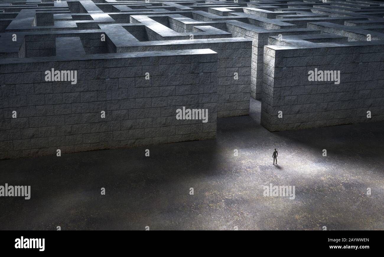 Stone maze hi-res stock photography and images - Alamy