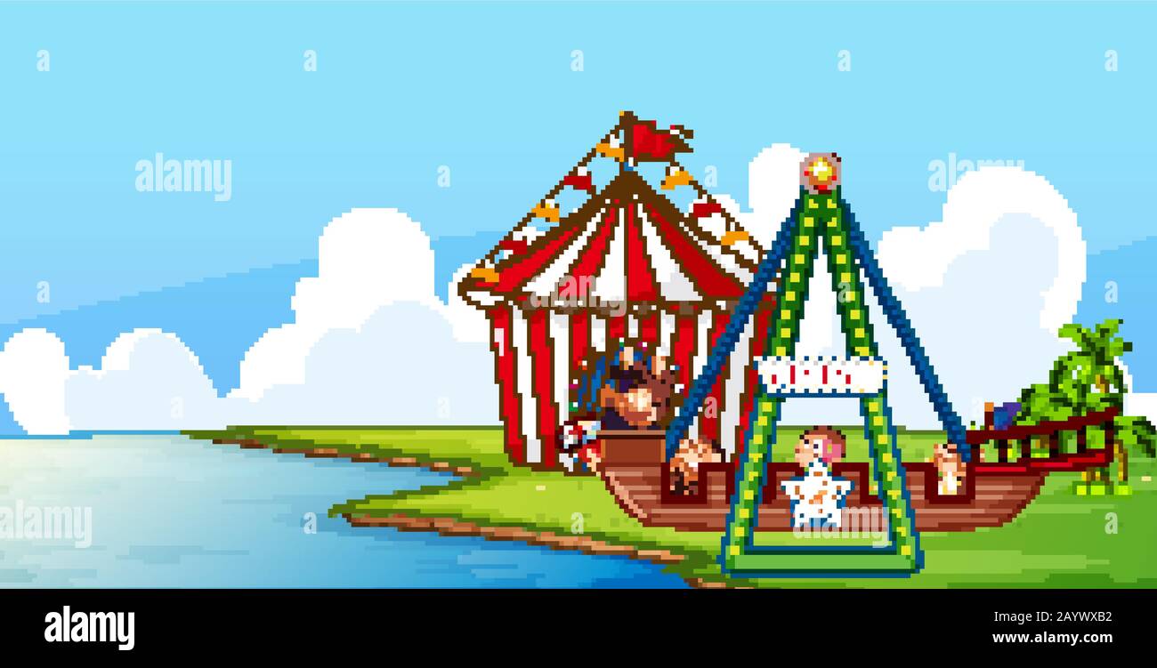 Primate circus Stock Vector Images - Alamy