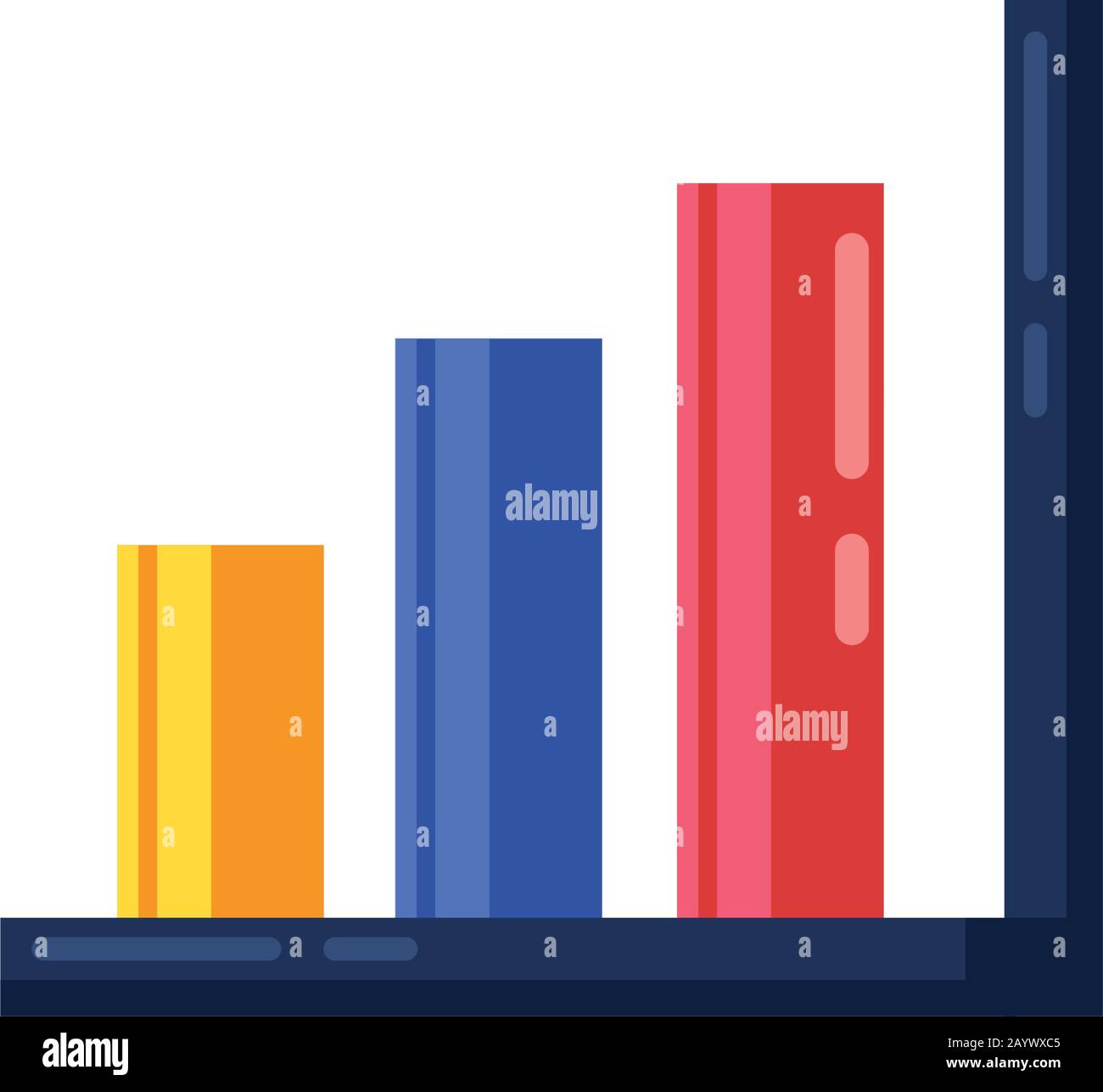 Workflow bars fill style icon design, Infographic data information business analytics and visual ...