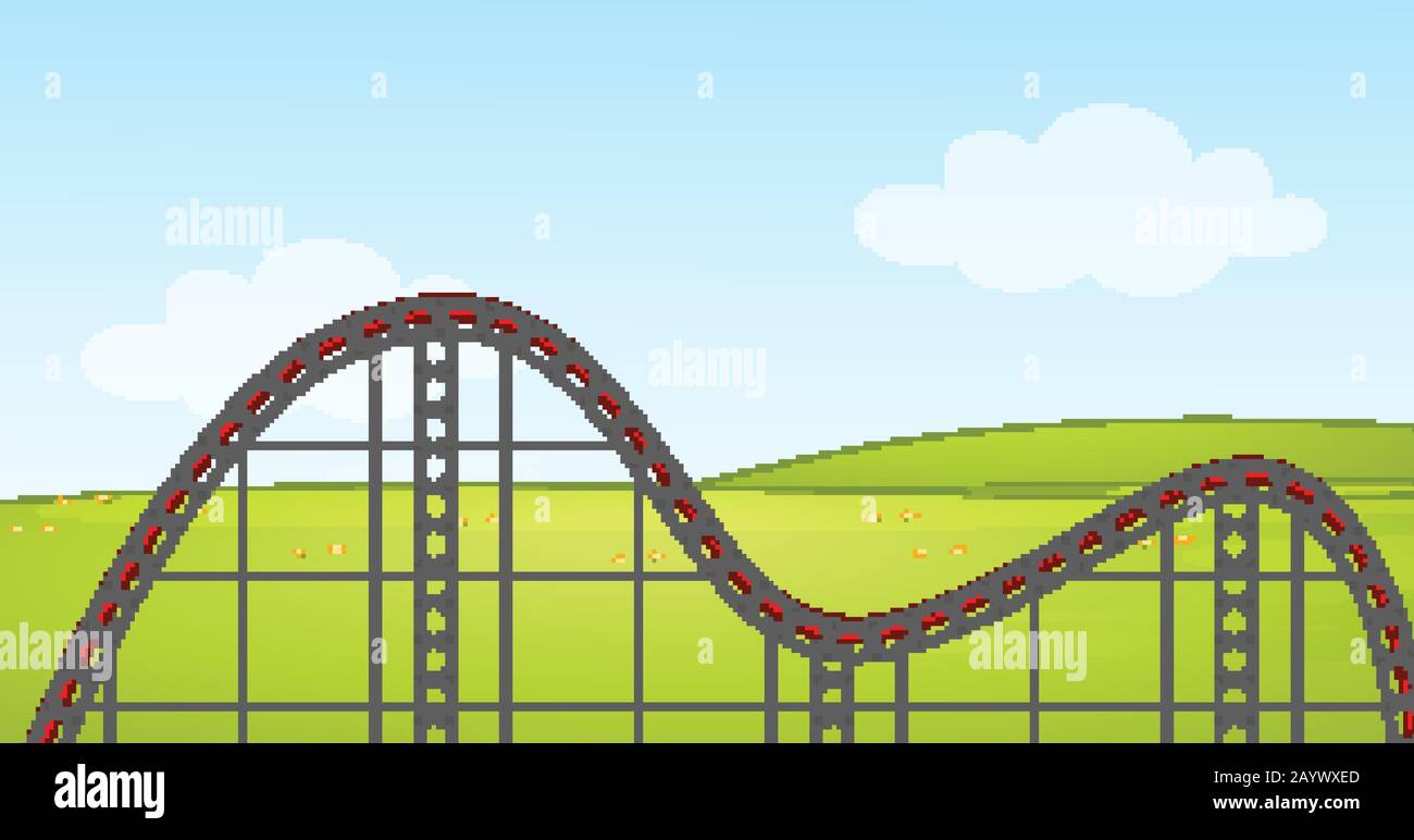 Roller Coaster Track Clipart