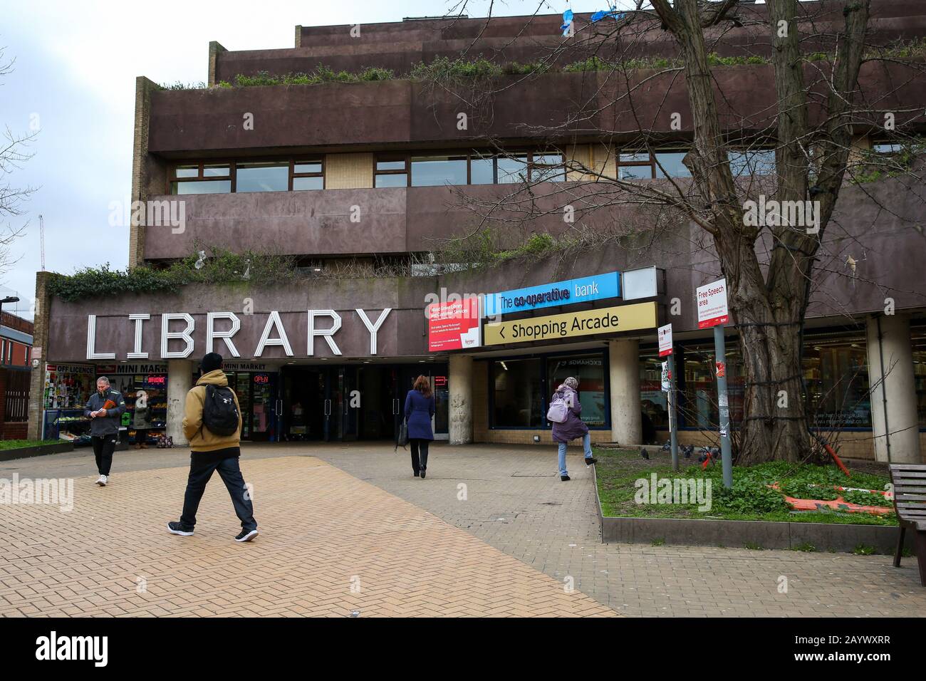 Exterior view of Wood Green Central Library in north London, UK Stock ...