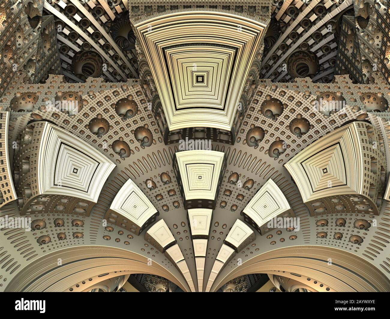 Computer rendered virtual scenery for creative design Stock Photo - Alamy