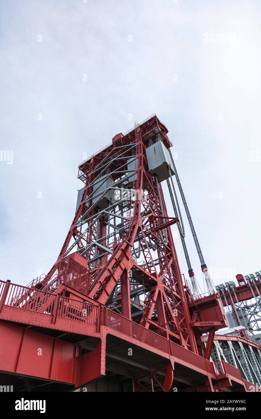 A close up of Newport Bridge,Middlesbrough,England,UK Stock Photo - Alamy