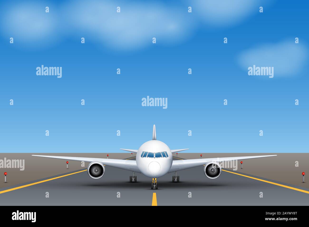 Airport runway illustration hi-res stock photography and images - Alamy