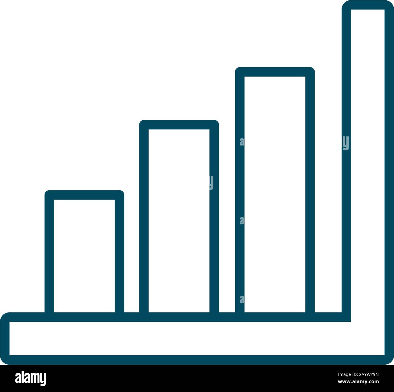 Workflow bars line style icon design, Infographic data information ...