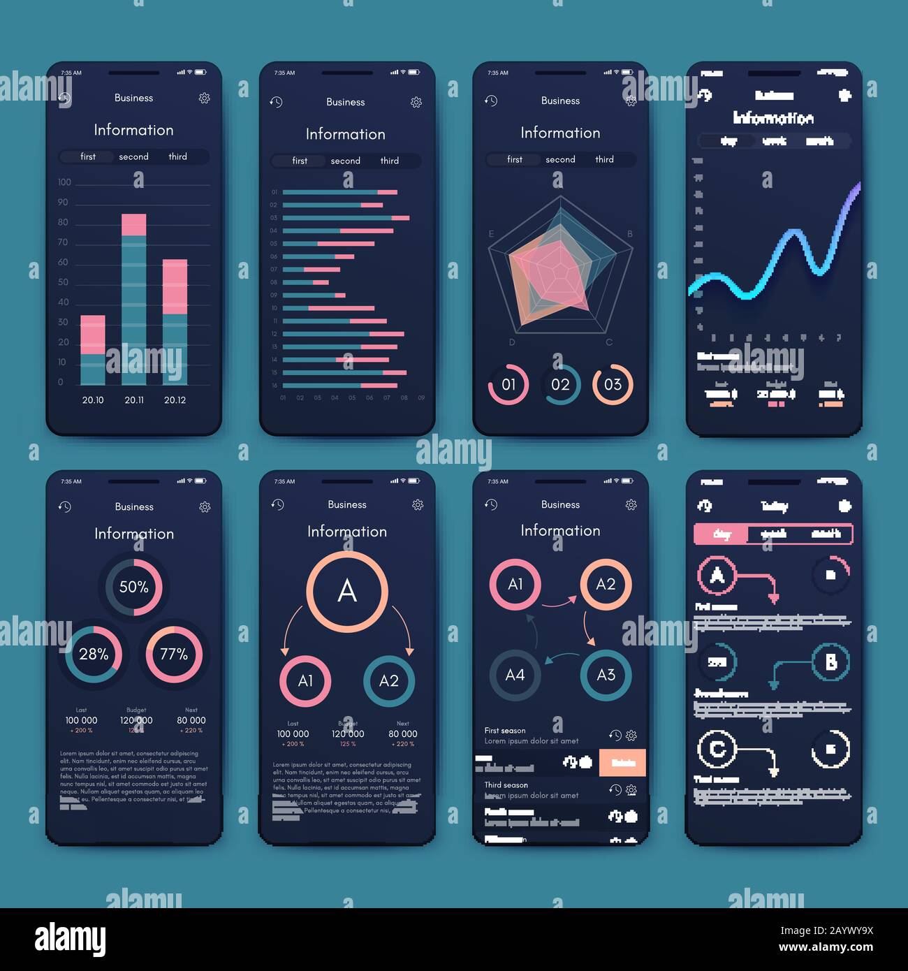 Modern infographic vector elements for business brochures. Use in ...
