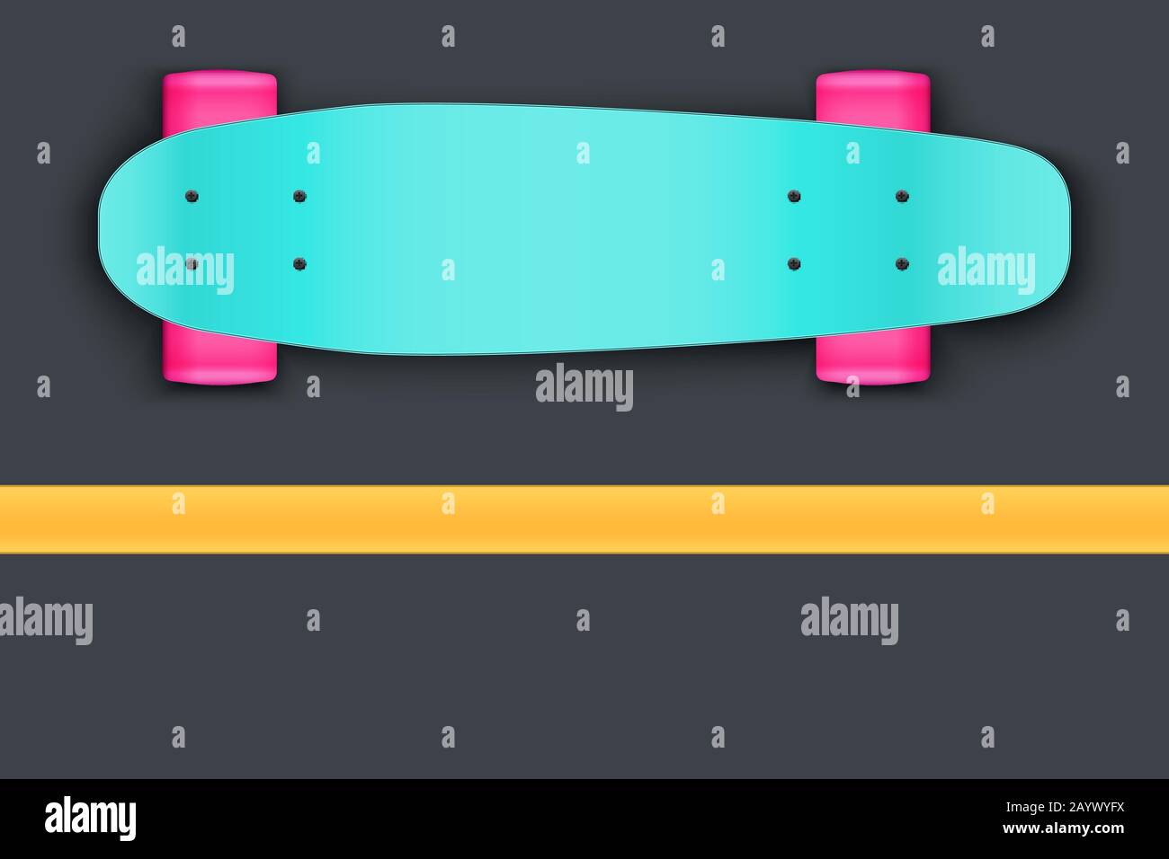 Longboard skater at Stock Vector Images - Alamy