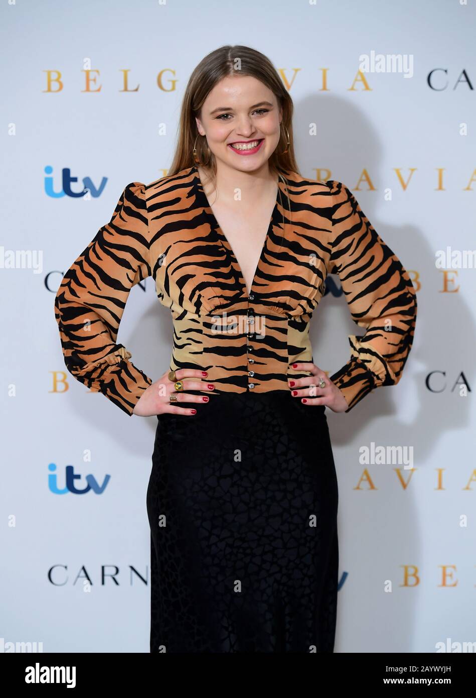 Emily reid attending belgravia photocall held soho hotel hi-res stock ...
