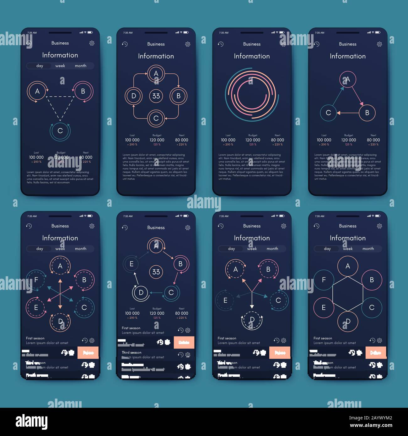 Modern infographic vector elements for business brochures. Use in ...