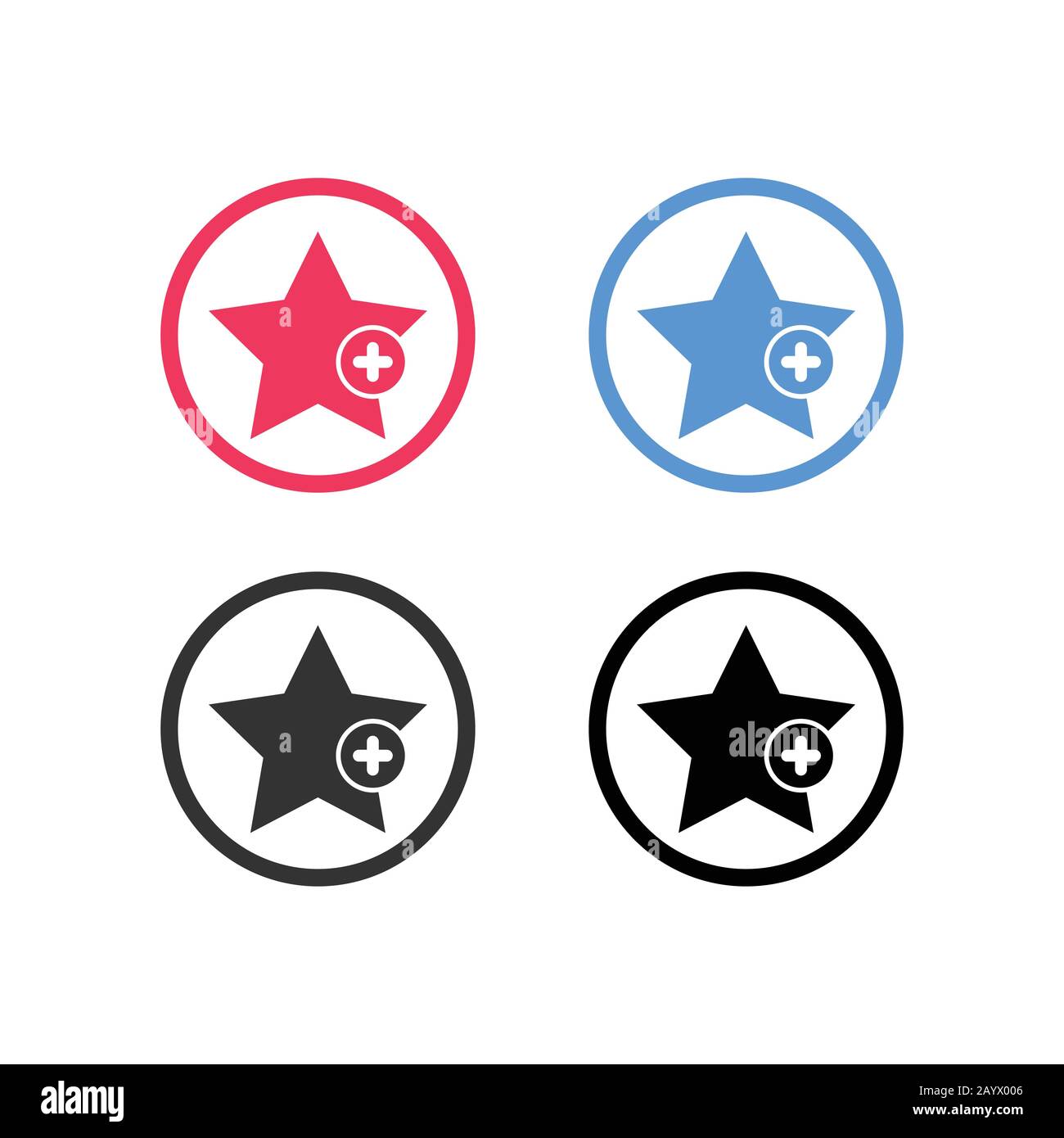 Favorites icon with plus symbol. Favorite icon, Star add plus sign ...