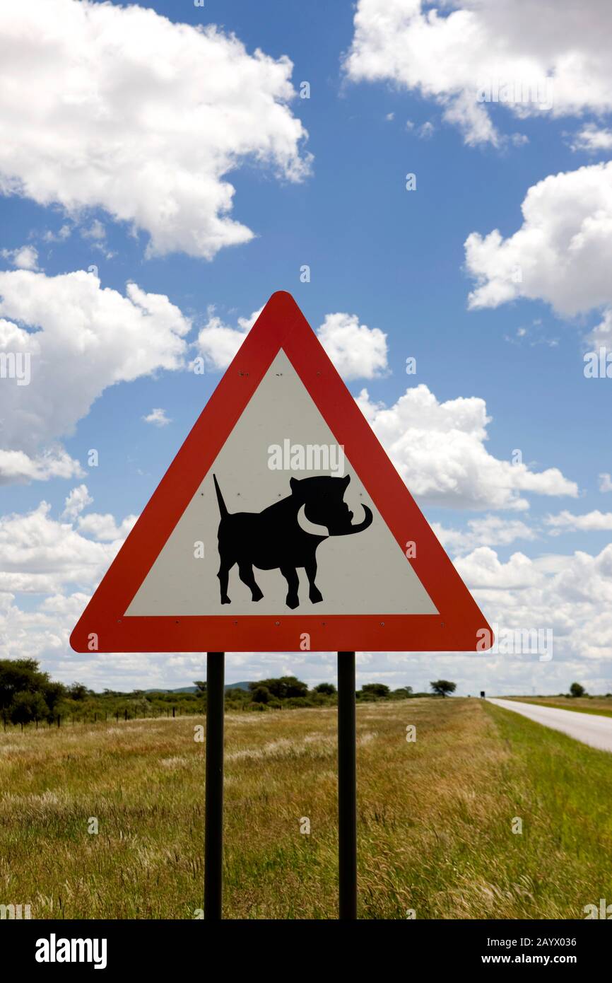 ROAD SIGN IN THE SOUHT OF WINDHOEK IN NAMIBIA Stock Photo - Alamy