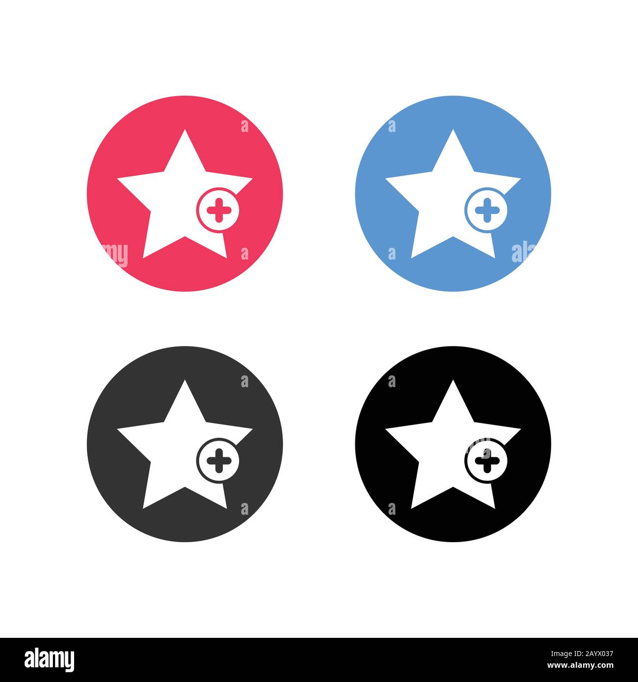 Favorites icon with plus symbol. Favorite icon, Star add plus sign ...