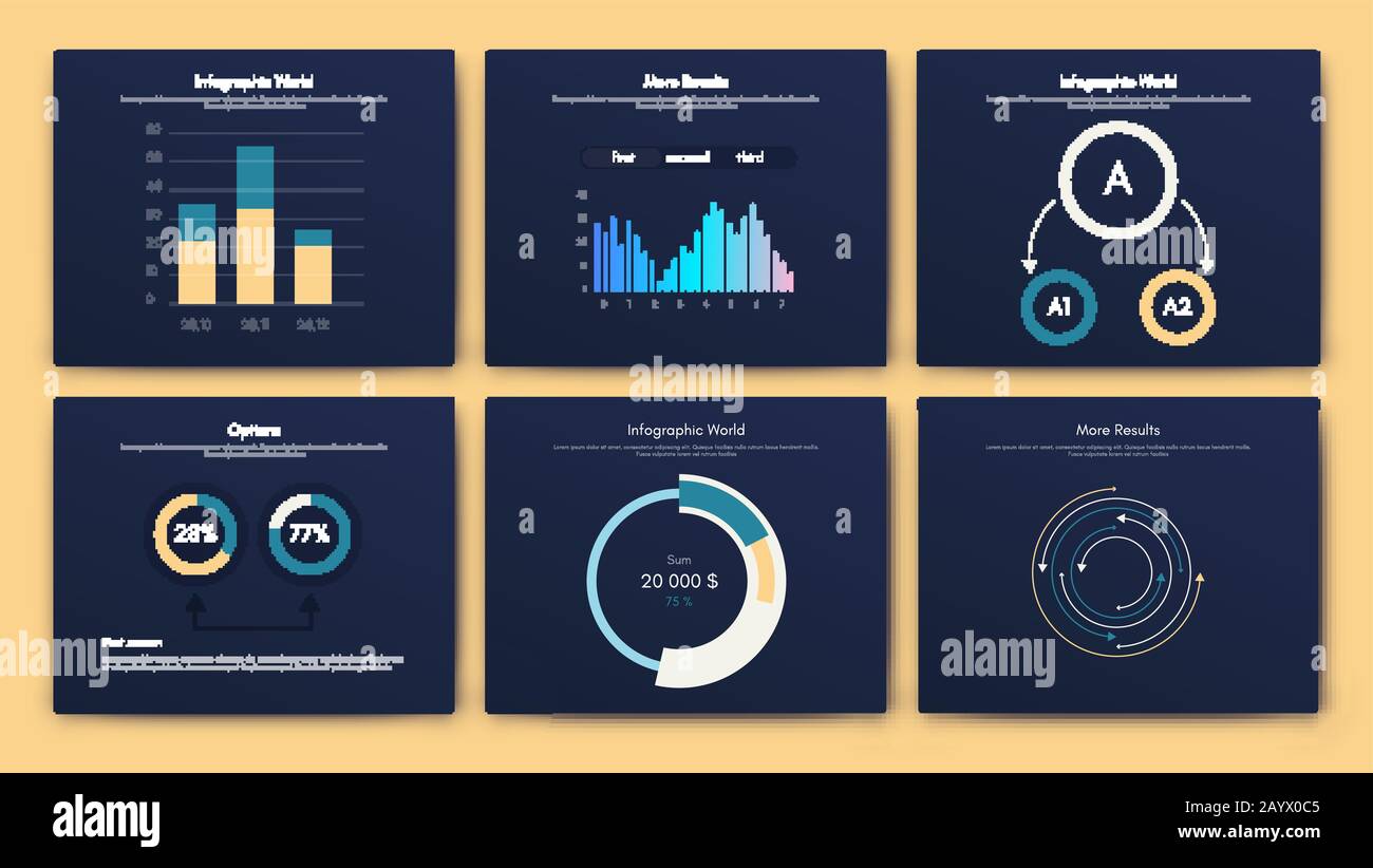 Big set of infographics elements. EPS10. Infographic for brochure, web ...