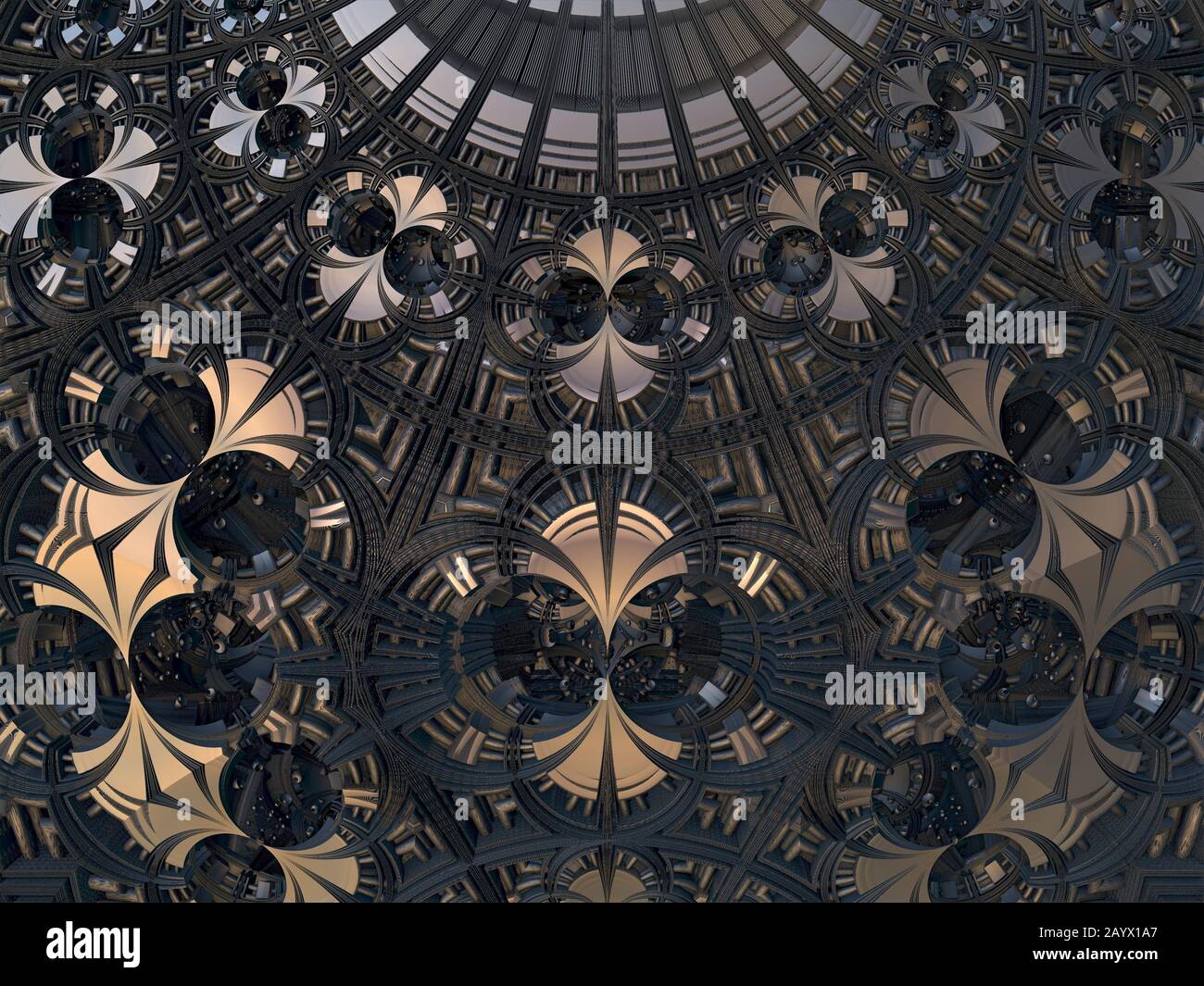 Computer rendered virtual scenery for creative design Stock Photo - Alamy