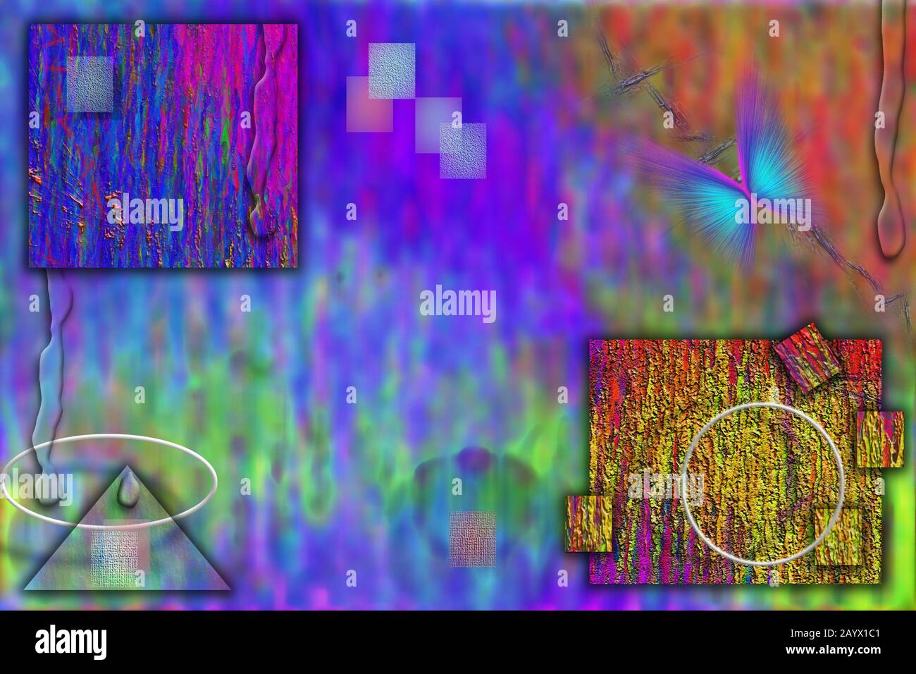 Vivid modern abstract with geometric forms Stock Photo - Alamy