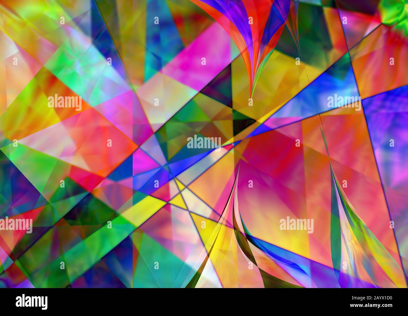 Vivid abstract forms hi-res stock photography and images - Alamy