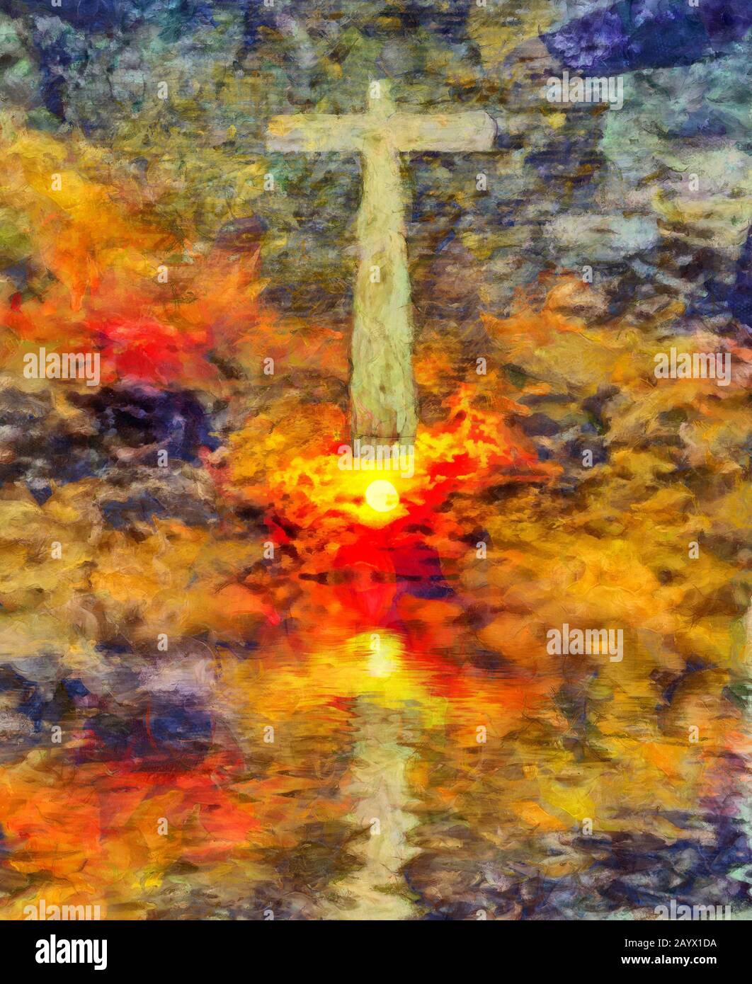 Jesus Christ Abstract Image