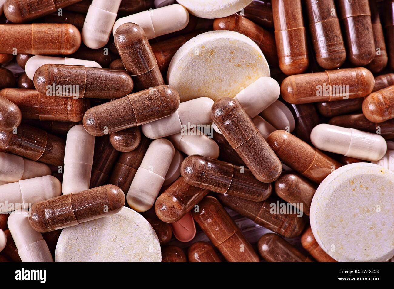 tablets and medications for swallowing background Stock Photo - Alamy