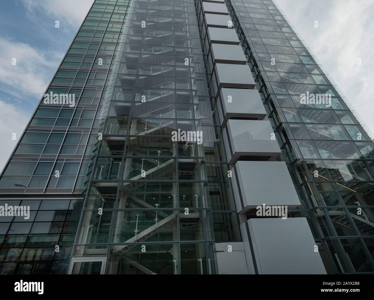 Historic Galfa tower in new modern area of Milano near central station ...