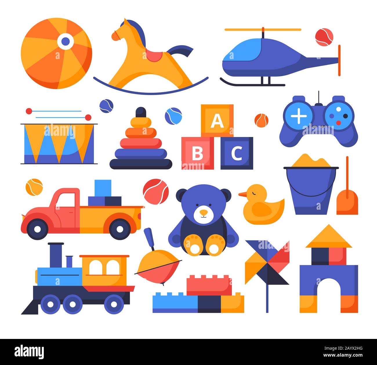 Block style icon set Cut Out Stock Images & Pictures - Alamy