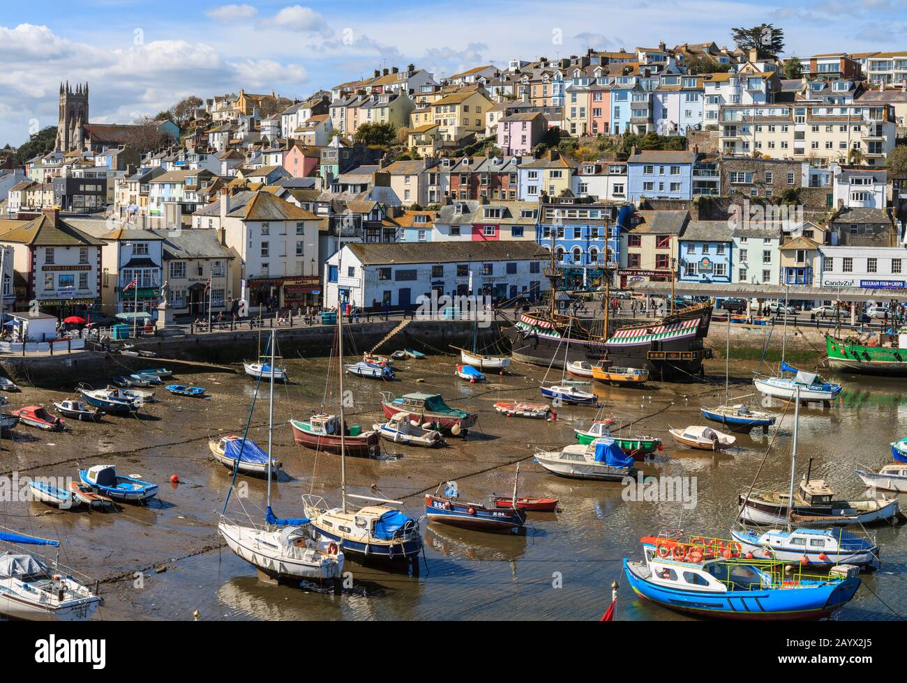 Brixham town centre hi-res stock photography and images - Alamy