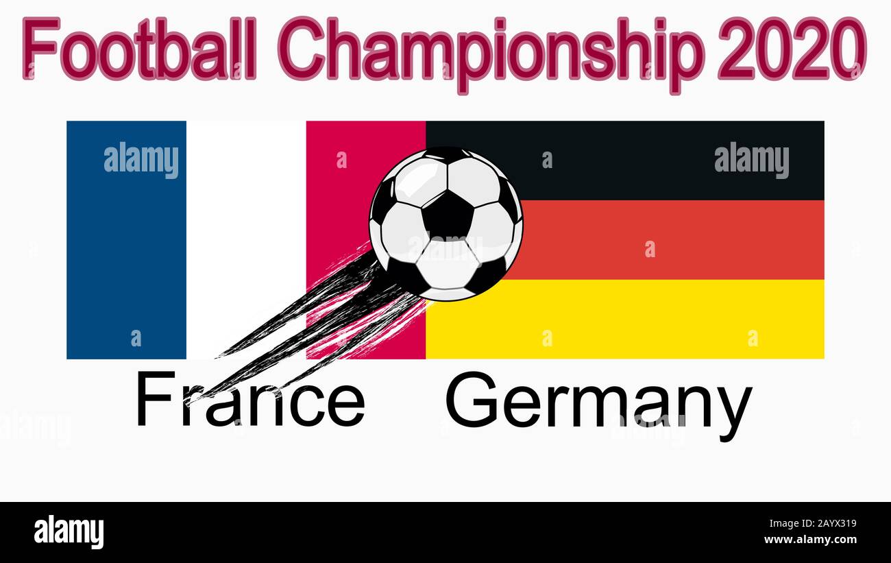 2020 European Football Championship, banner, web design, match between ...