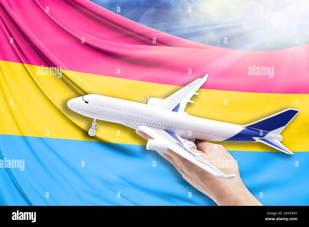 Pansexuality pride flag hi-res stock photography and images - Alamy