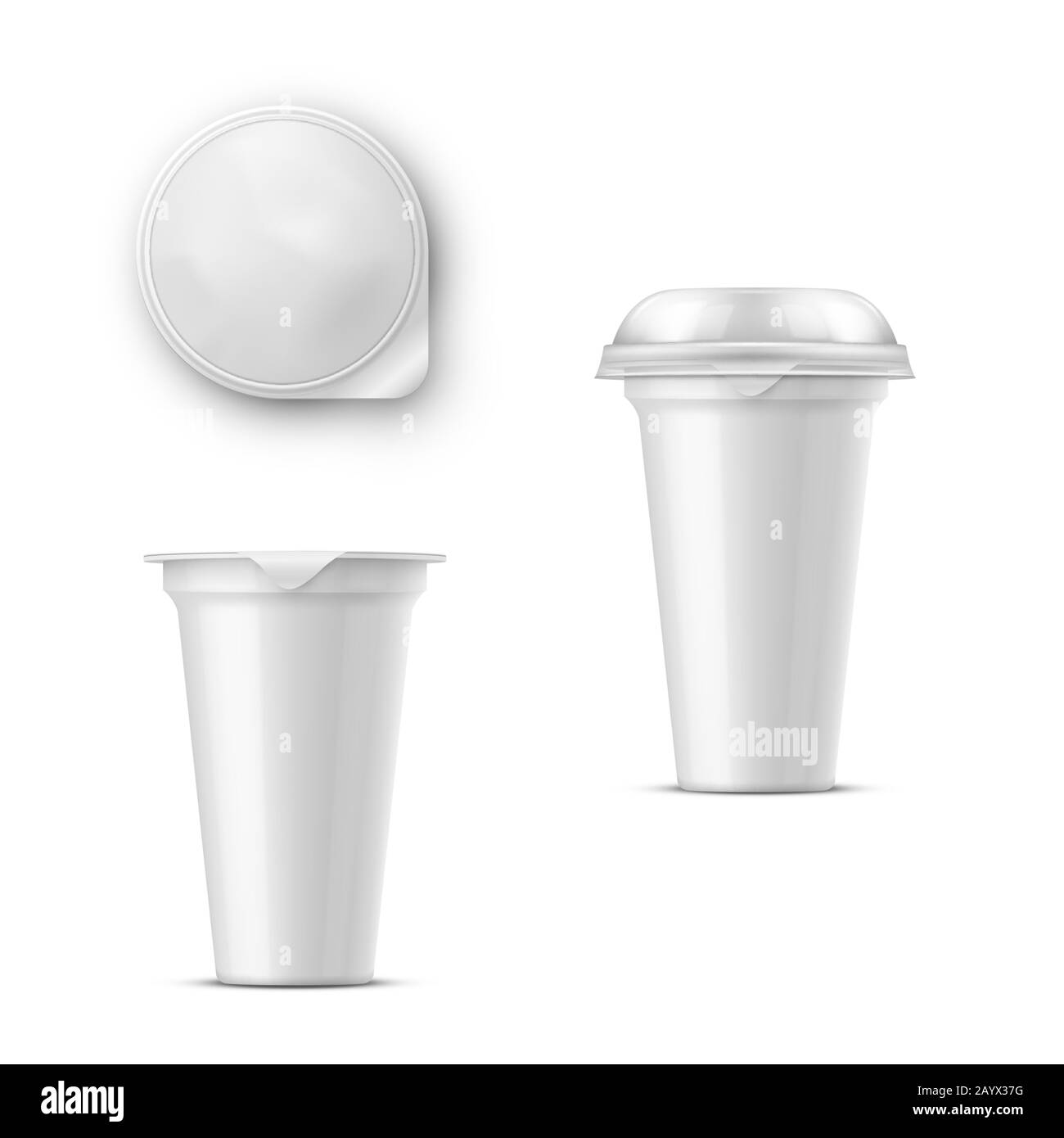 Yougurt pot Stock Vector Images - Alamy