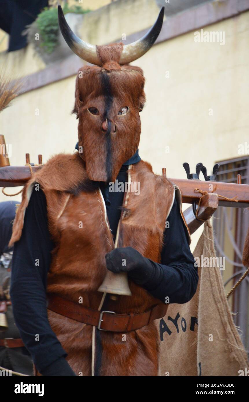Traditional masks of Sardinia, Italy Stock Photo - Alamy