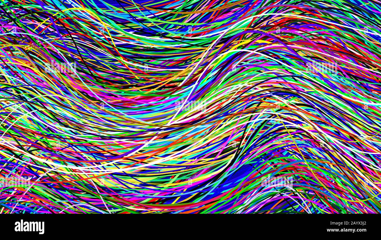 Rainbow and electric wires Stock Vector Images - Alamy