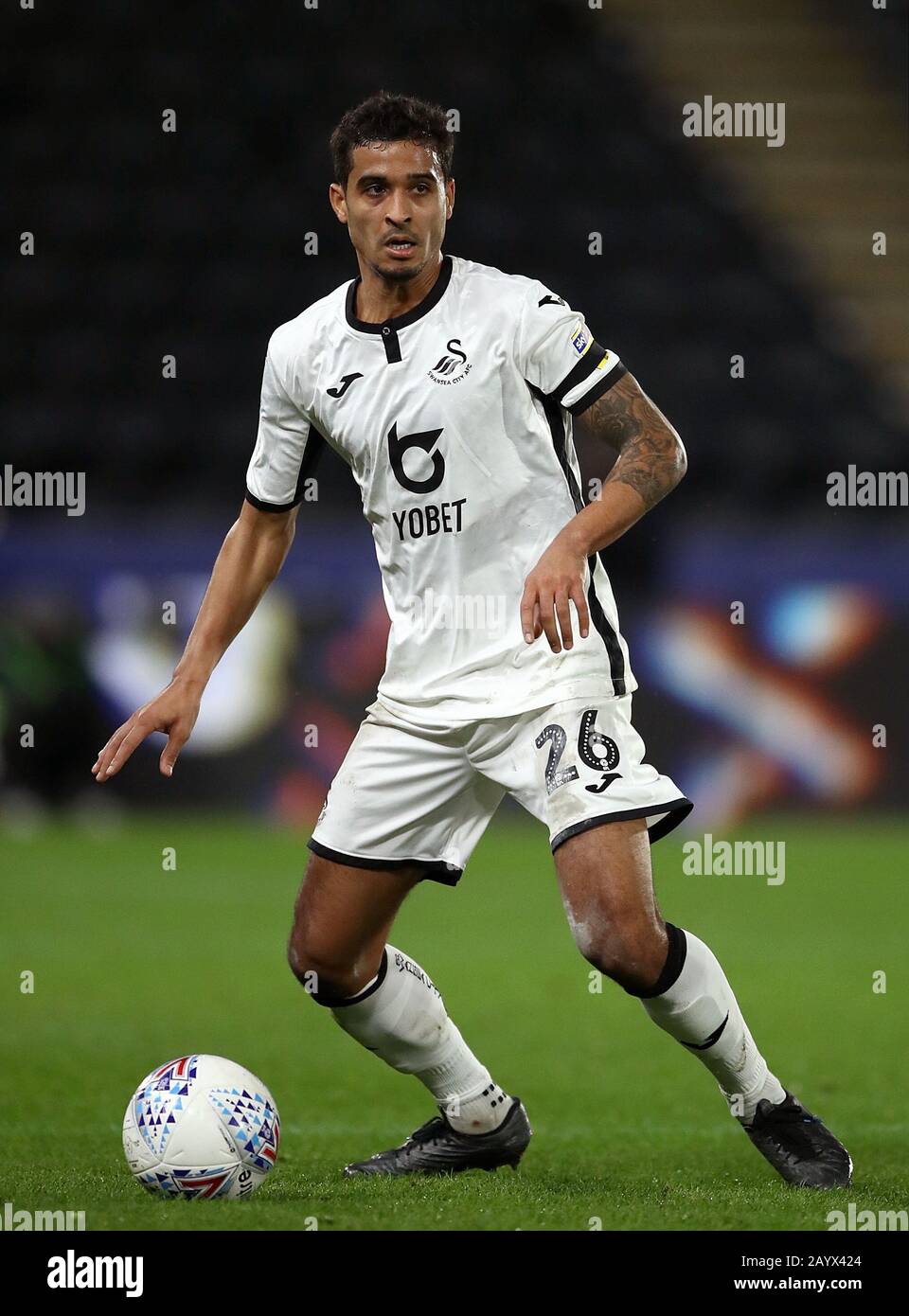 Swansea City's Kyle Naughton Stock Photo - Alamy