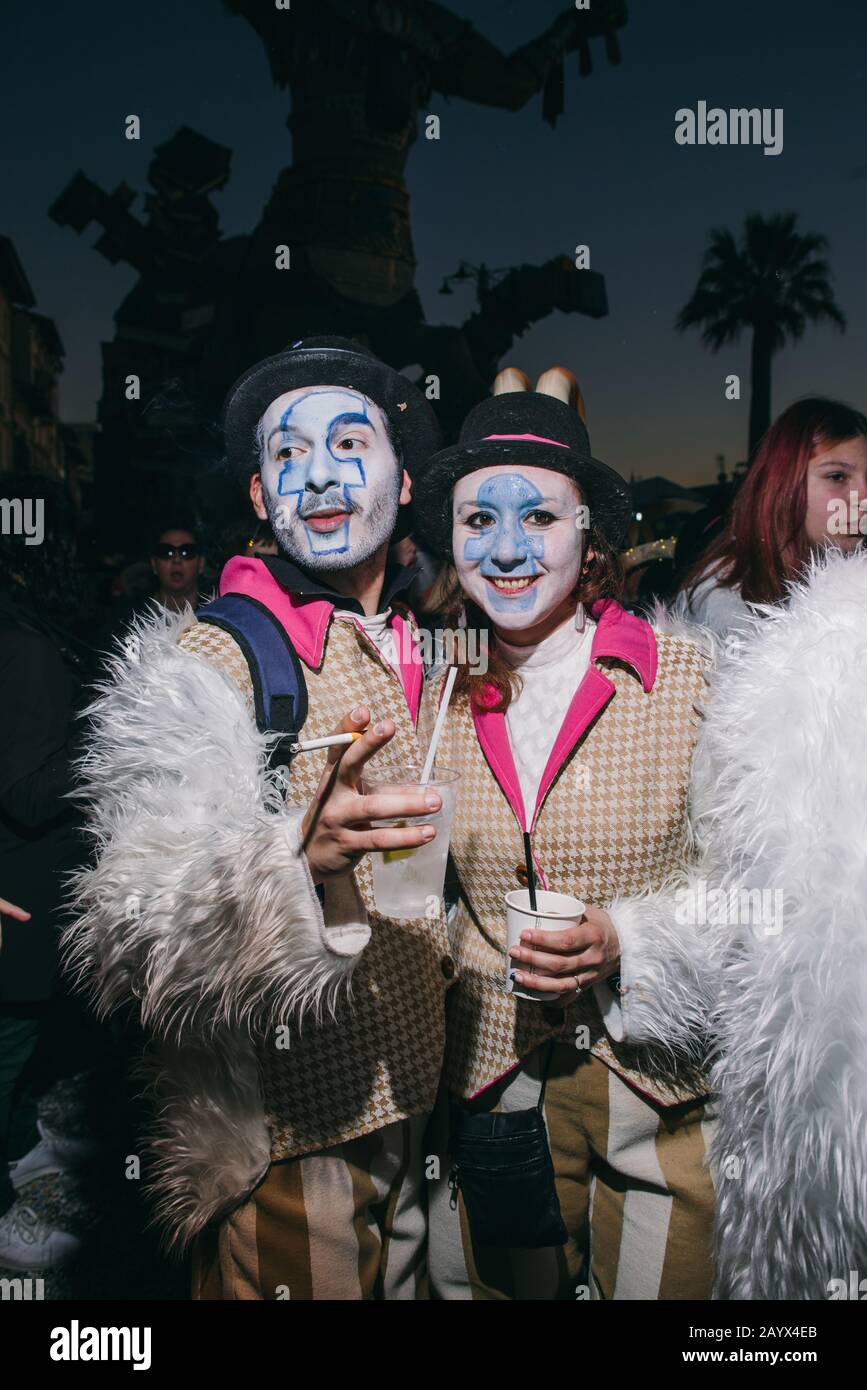 VIAREGGIO,ITALY-FEB.15 2020: giant float parades in the street of ...