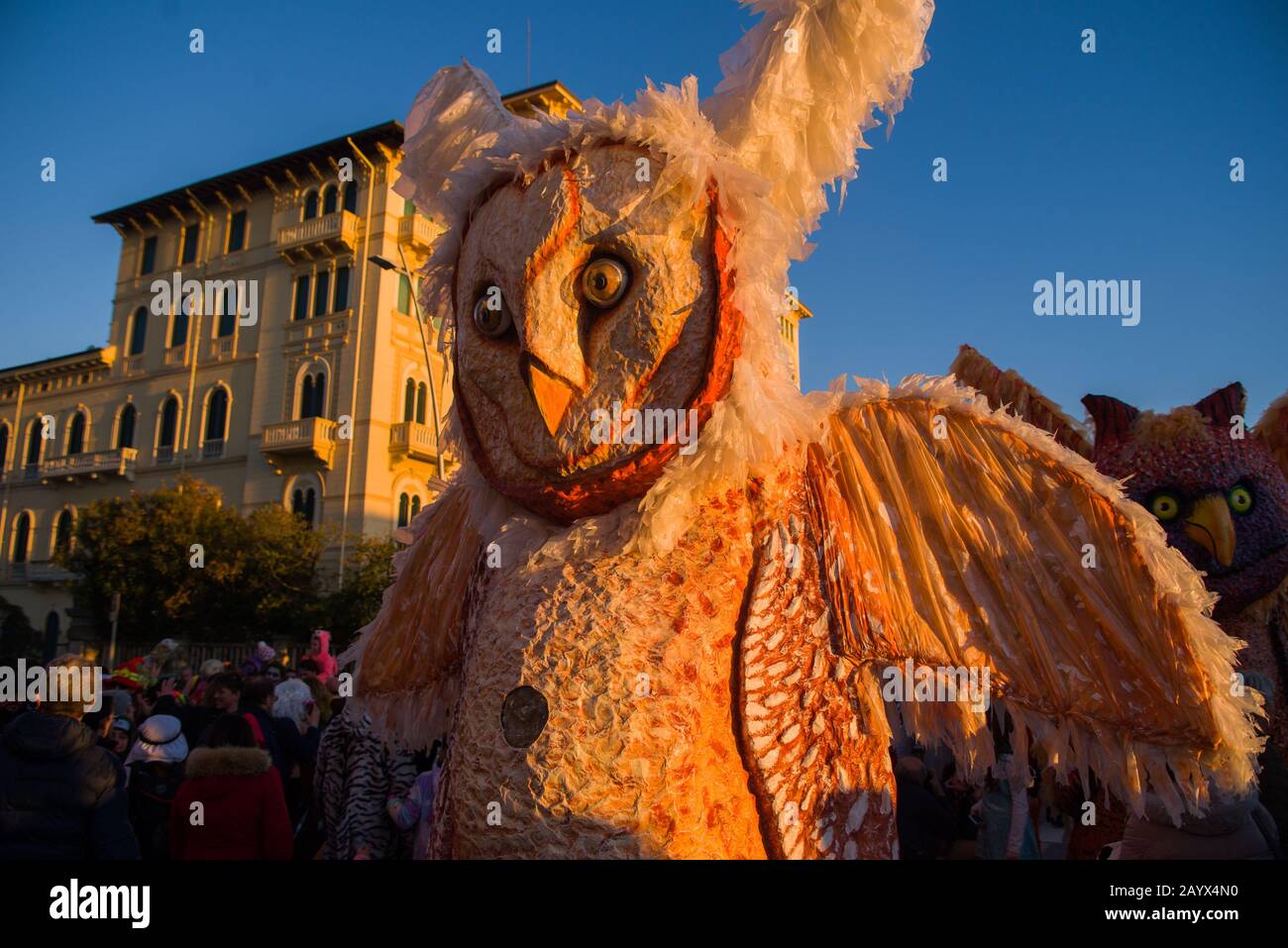 VIAREGGIO,ITALY-FEB.15 2020: giant float parades in the street of ...