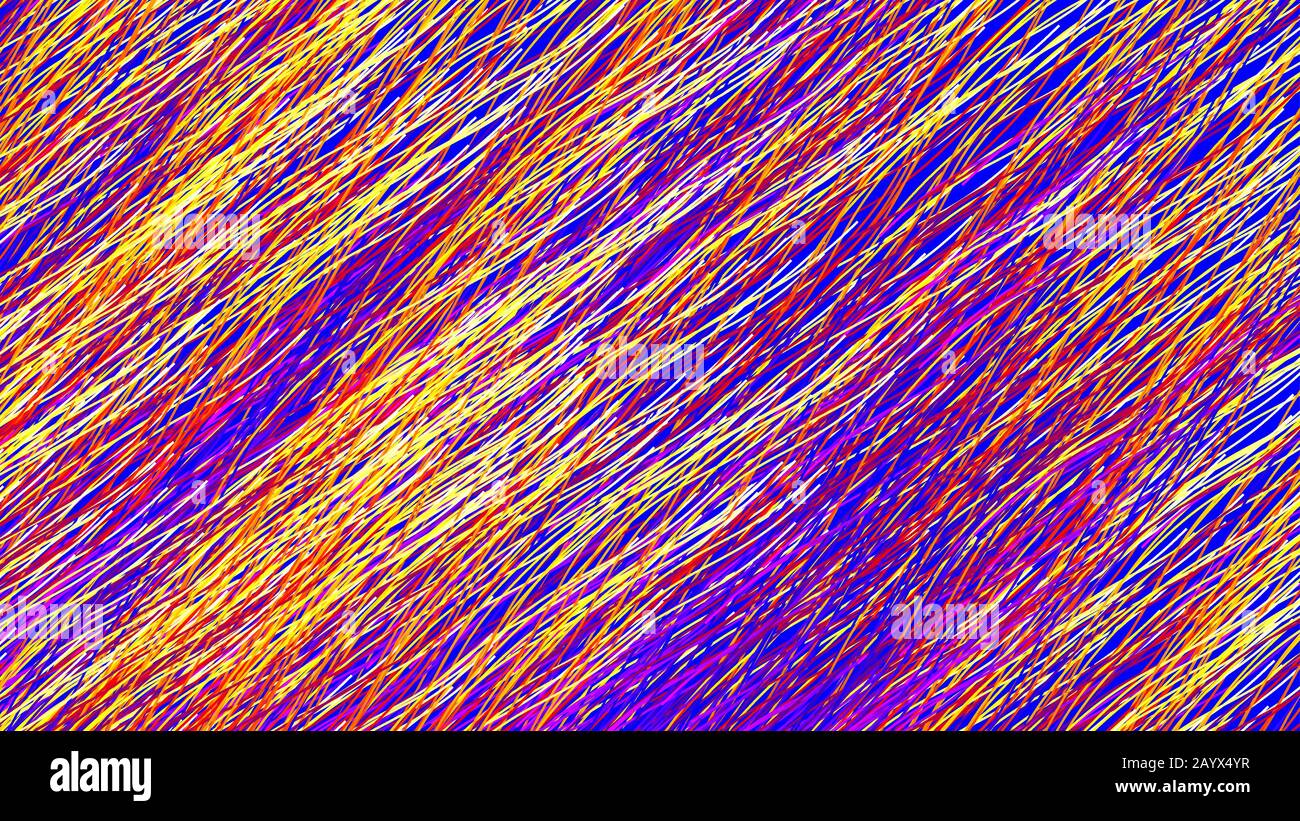 Background with gradient wavy lines, horizontal digital color texture ...
