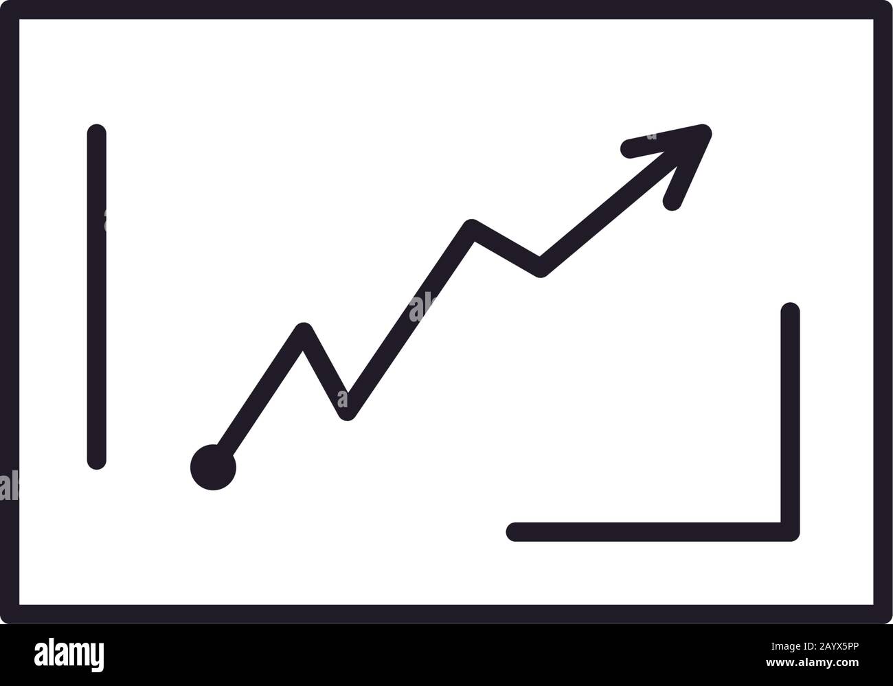 Workflow board line style icon design, Infographic data information ...