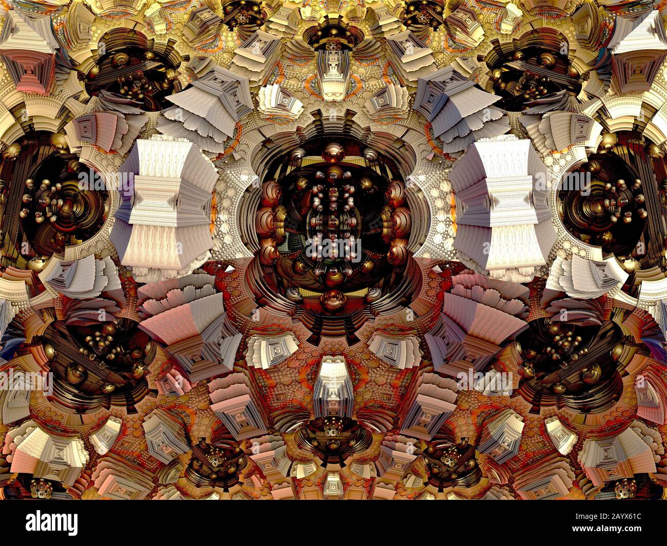 Computer rendered virtual scenery for creative design Stock Photo - Alamy