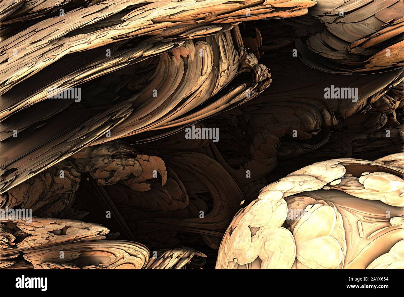 Computer rendered virtual scenery for creative design Stock Photo - Alamy