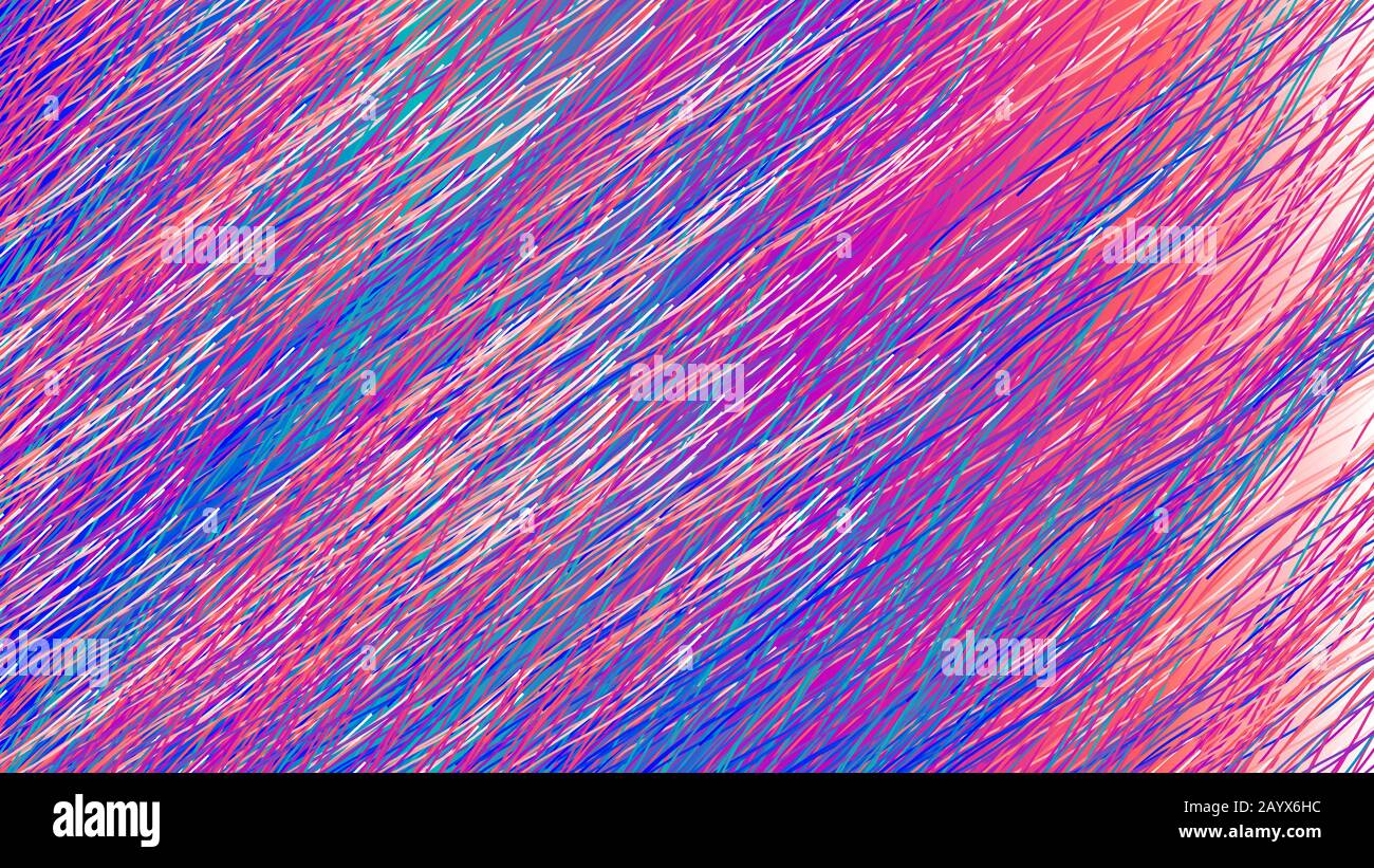 Background with gradient wavy lines, horizontal digital color texture ...