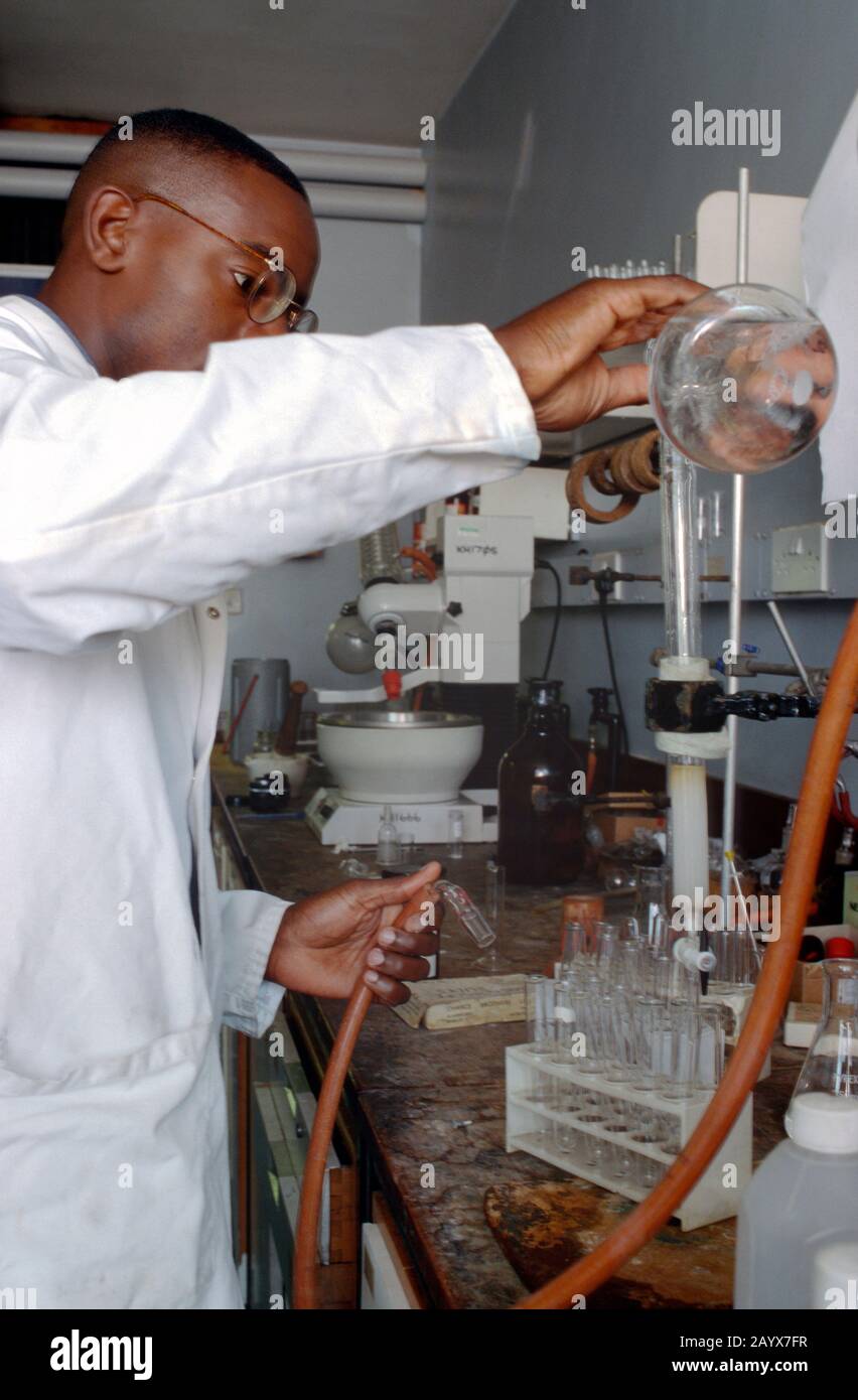 Man working in a laboratory Stock Photo - Alamy
