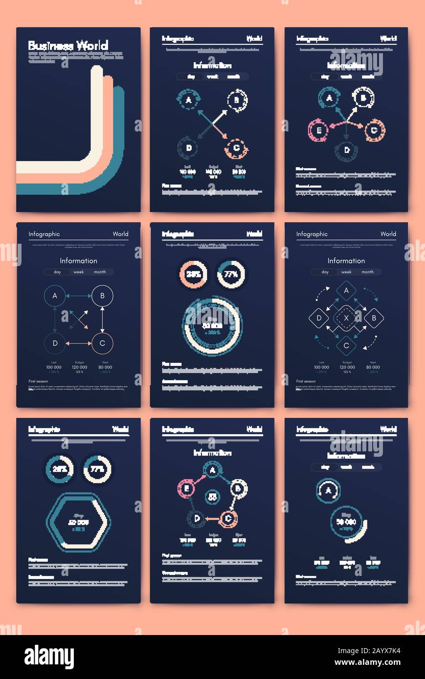 Modern infographic vector elements for business brochures. Use in ...