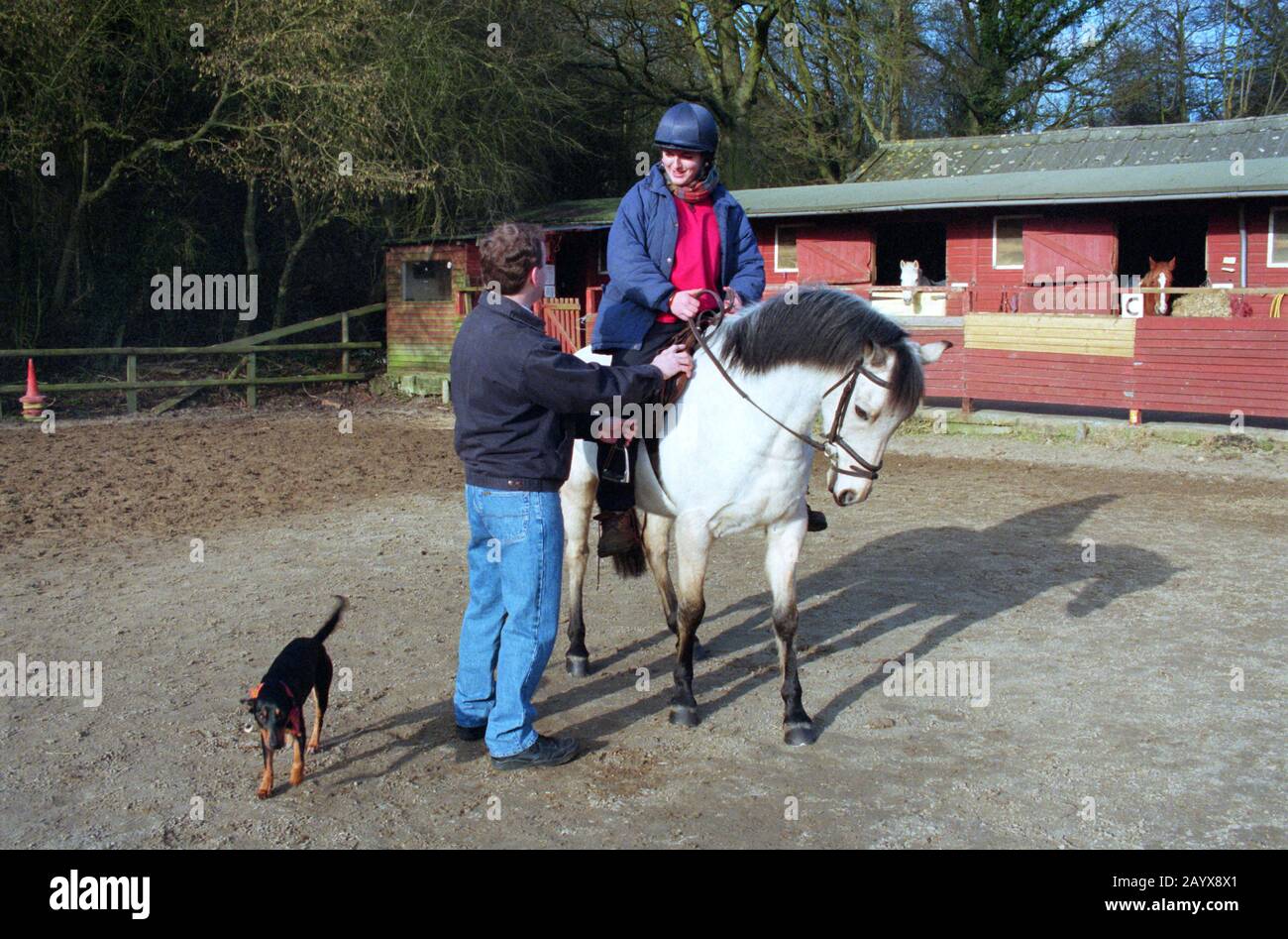 Man with a horse stables hi-res stock photography and images - Alamy