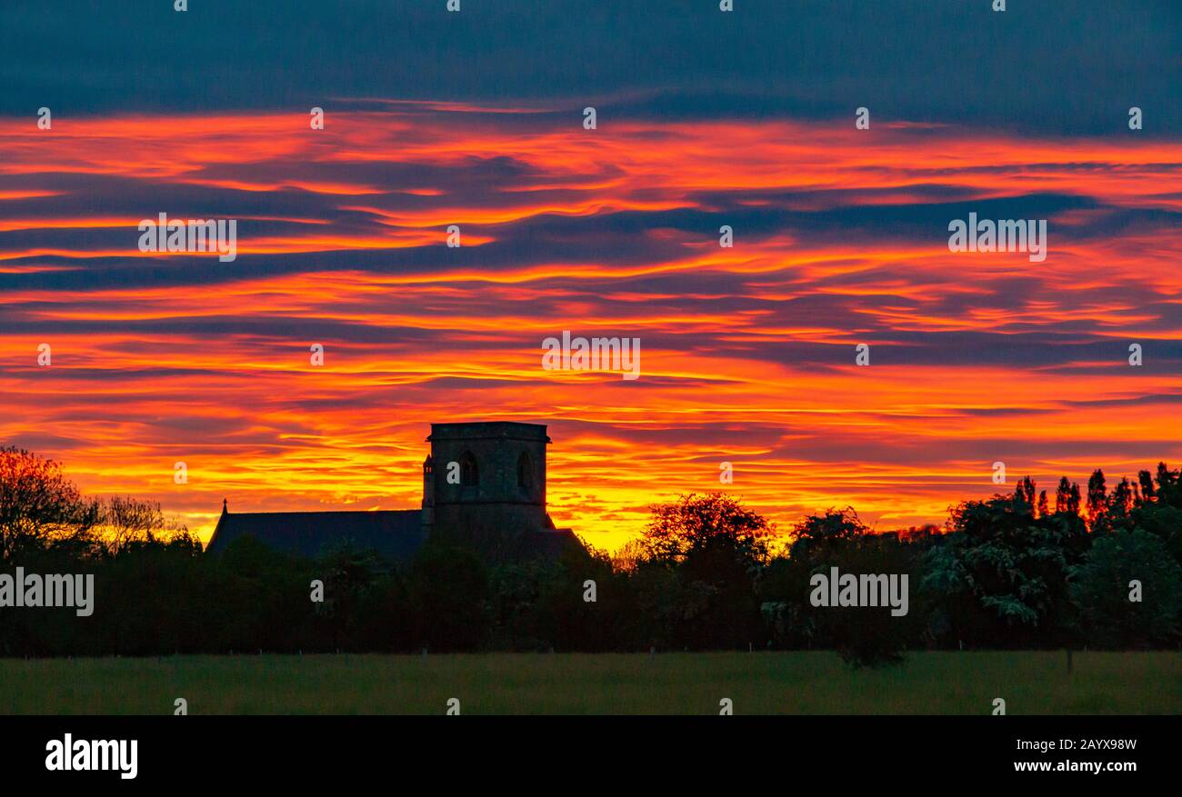 Beautiful sunset scene over hi-res stock photography and images - Alamy