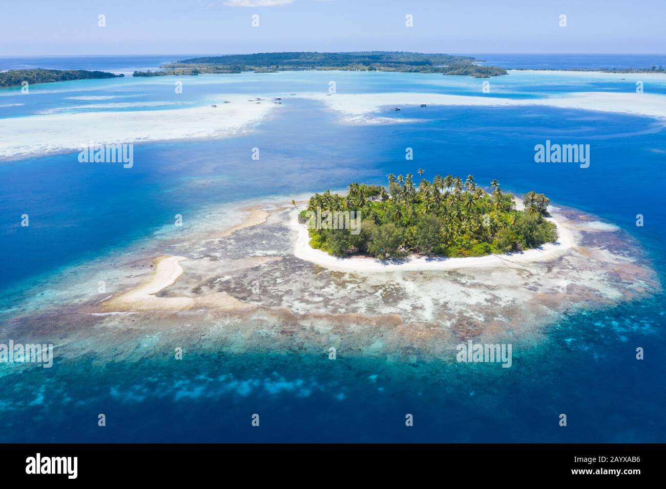 Aerial of triangle island hi-res stock photography and images - Alamy